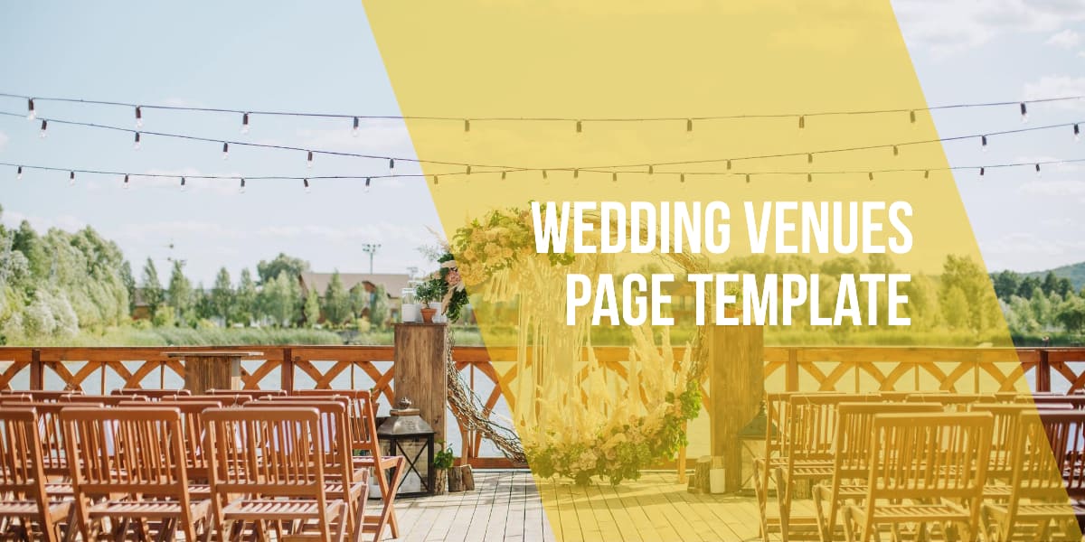 Wedding Venues Page Template - Marketing Resources for Photographers